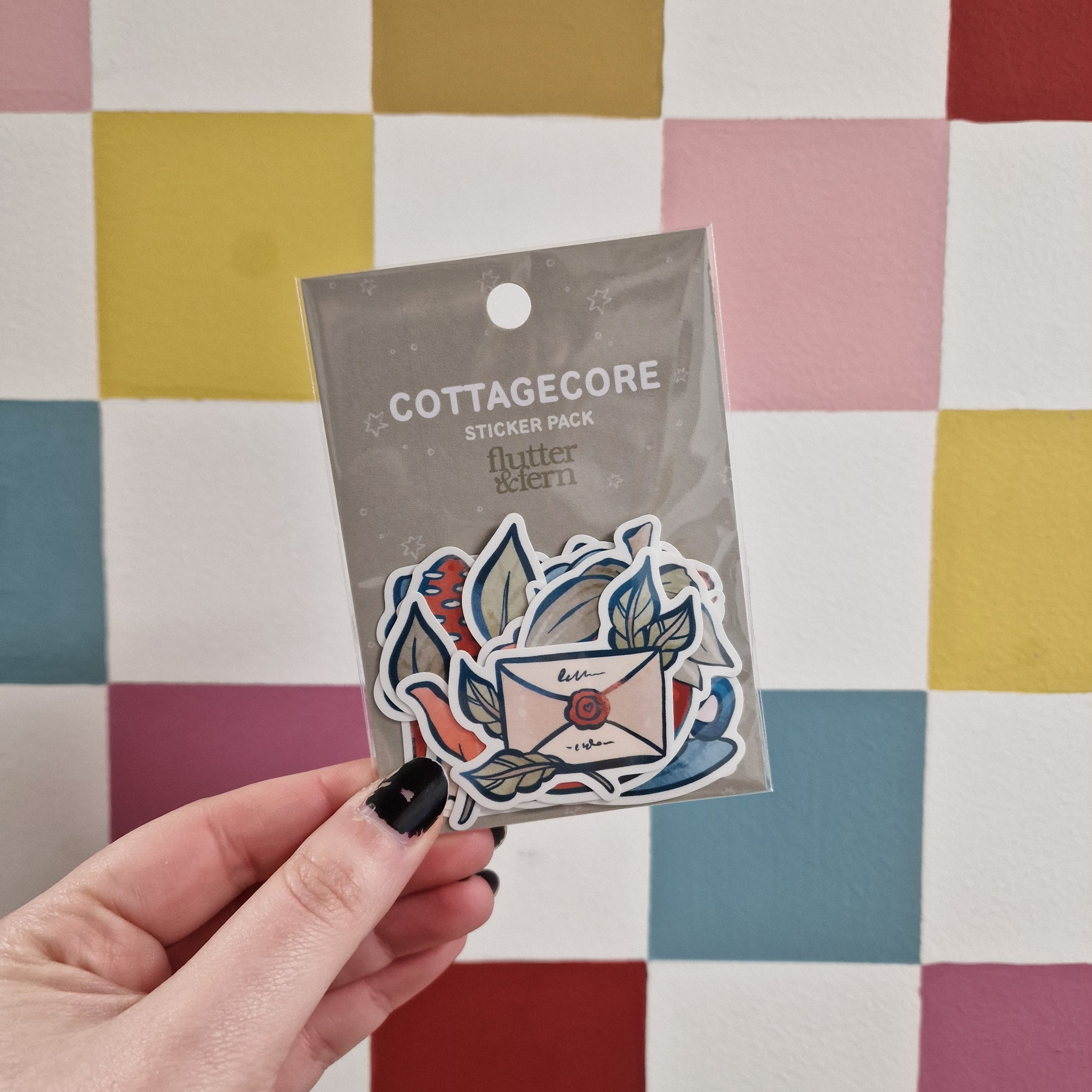 Flutter & Fern - Cottagecore Sticker Pack | Spookyoaf Studios